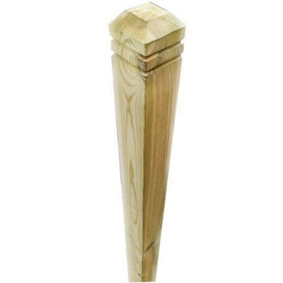 Snowdon Timber Garden NP821250T2 Treated Chamfered Newel Post (H) 1.25m ...