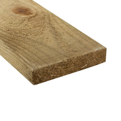 Snowdon Timber Garden T416 Treated 4x1" Timber (H) 1.8m (W) 100mm (T) 22mm