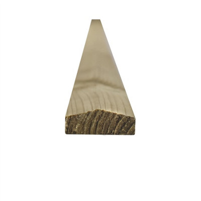 Snowdon Timber Garden Treated Fence Capping Rail (L) 1.83m (W) 40mm (T ...