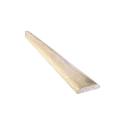 Snowdon Timber Hardwood White Oak D Shape Moulding (T) 8mm (W) 34mm (L ...