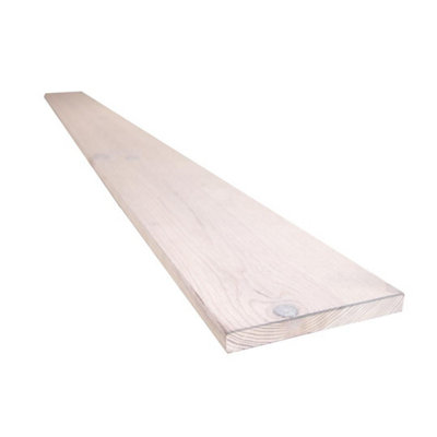 Snowdon Timber Light Grey Furniture Board (T) 20mm (W) 177mm (L) 1.98m ...