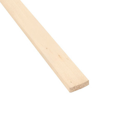 Snowdon Timber Light Hardwood Stripwood PAR Moulding (T) 6mm (W) 18mm ...