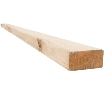 Snowdon Timber Reject Untreated 4x2" Timber (T) 45mm (W) 95mm (L) 2.4m ...