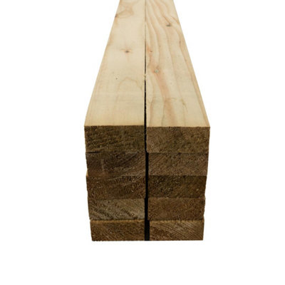 Snowdon Timber Treated 2x1" Batten (T) 25mm (W) 50mm (L) 2.4m - Pack of 10