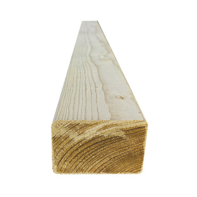 Snowdon Timber Treated 3x2" Timber - Decking Joists (T) 45mm (W) 70mm ...