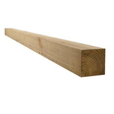 Snowdon Timber Treated 3x3" Fence Post (W) 75mm (H) 1.5m - Pack of 4
