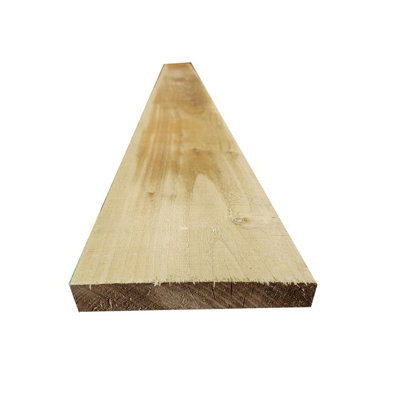 Snowdon Timber Treated 6x1" Gravel Board (T) 22mm (W) 150mm (L) 2.4m ...