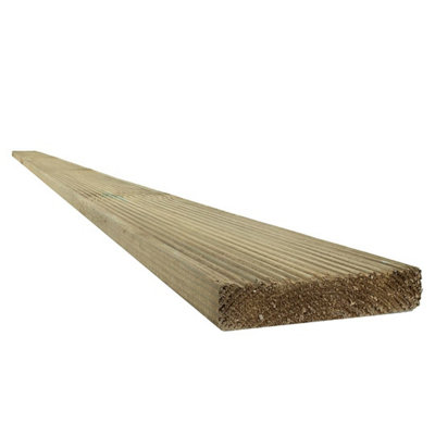 Snowdon Timber Treated Decking Board (T) 19mm (W) 95mm (L) 1800mm ...