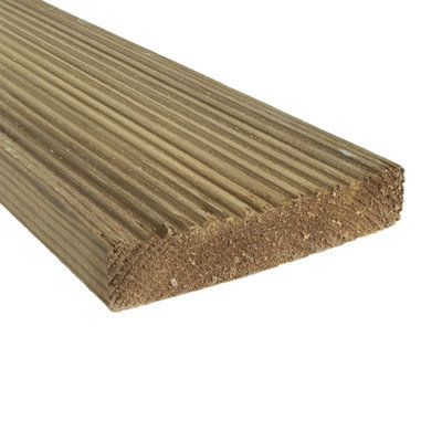 Snowdon Timber Treated Decking Board (T) 19mm (W) 95mm (L) 1800mm ...