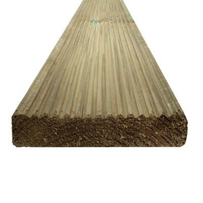 Snowdon Timber Treated Decking Board (T) 19mm (W) 95mm (L) 1800mm ...