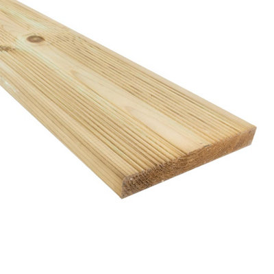 Snowdon Timber Treated Reject Extra-Wide Decking Board (T) 27mm (W ...