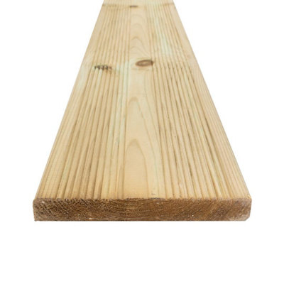 Snowdon Timber Treated Reject Extra-Wide Decking Board (T) 27mm (W ...