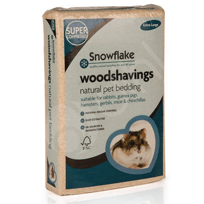 Snowflake Wood Shavings Natural Pet Bedding - For Rabbit, Hamster ...