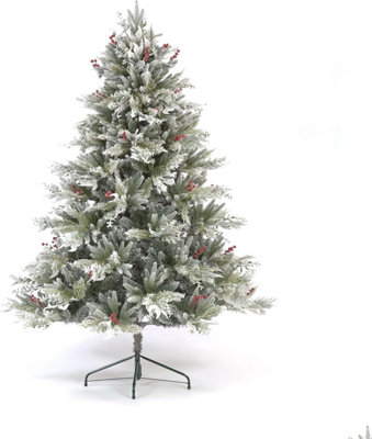 Snowtime 150cm Diara Artificial Christmas Tree Frosted Effect with Berries