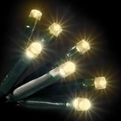 Snowtime 240 Multi-Function Compact LED Lights in Warm White - 6m Lit ...