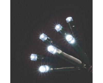 Snowtime 600 Multi-Function String LED Lights in Ice White - 42m Lit Length