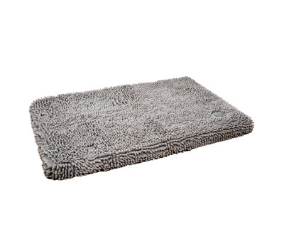 SNUG AND COSY NOODLE MAT GREY MEMORY FOAM 56cm X 54cm
