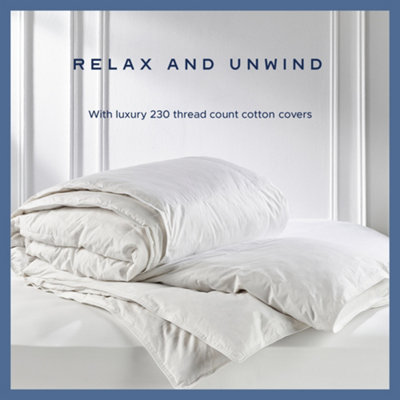 Snuggledown Signature Goose Feather & Down 10.5 Tog Duvet + 2 Medium ...