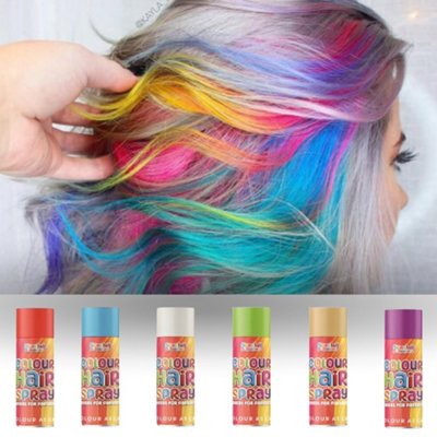 SO Party Colour Hair Spray Temporary Green Hair Colour For Parties And ...
