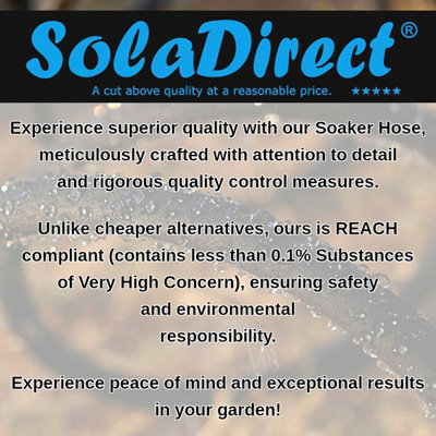 Soaker Hose, Porous Pipe, 100 m / 328 ft Long, REACH Compliant, Water ...