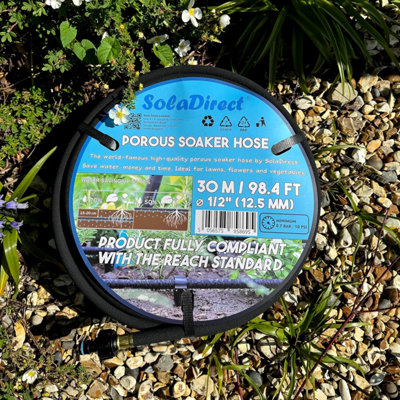 Buy Soaker Hose, Porous Pipe, 30 m / 98.4 ft Long with Connectors ...