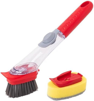 Soap Dispensing Dish Cleaning Brush Kitchen Brush Washing Up for Pot ...