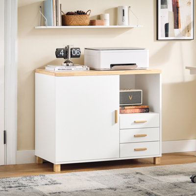 Sobuy ASK07-NW, Home Office File Cabinet Printer Stand Storage Cabinet ...