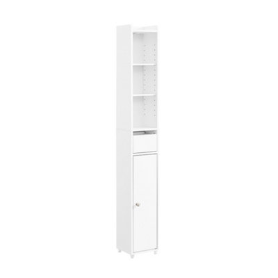 SoBuy BZR34-K-W, Bathroom Storage Tall Cabinet Slim Bathroom Storage ...