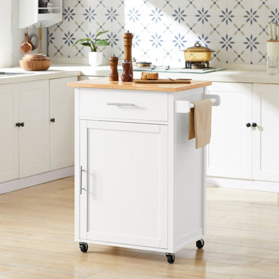 SoBuy FKW102-NW, Kitchen Trolley Cart Kitchen Storage Trolley Kitchen ...