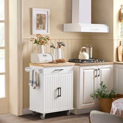 SoBuy FKW119-NW, Kitchen Storage Trolley Mobile Kitchen Cabinet Cupboard