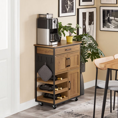 SoBuy FKW134-N, Kitchen Trolley with Wheels Multi-Functional Storage ...