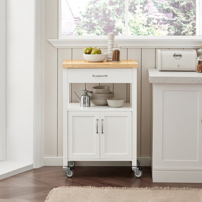 SoBuy FKW22-NW, Kitchen Trolley Cart Storage Trolley Serving Trolley ...