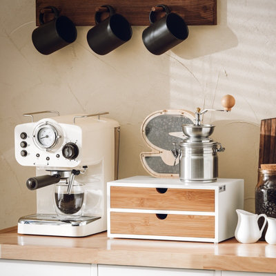 SoBuy FRG180-NW, Coffee Machine Stand & Coffee Pod Capsule Teabags Box ...