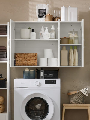 SoBuy FRG231-L-W, Bathroom Wall Cupboard Kitchen Wall Cabinet Bathroom ...