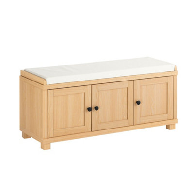 SoBuy FSR188-N, Hallway Storage Bench Shoe Bench Shoe Cabinet with Seat ...