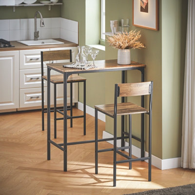 SoBuy OGT03-XL, Bar Set-1 Bar Table and 2 Stools 3 Pieces Home Kitchen ...