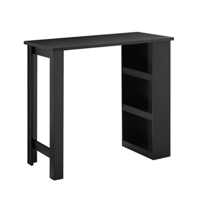 SoBuy Tall Breakfast Bar Table Modern Dining Table with 3-Tier Storage ...