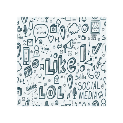 Social Media Splash Back designer style