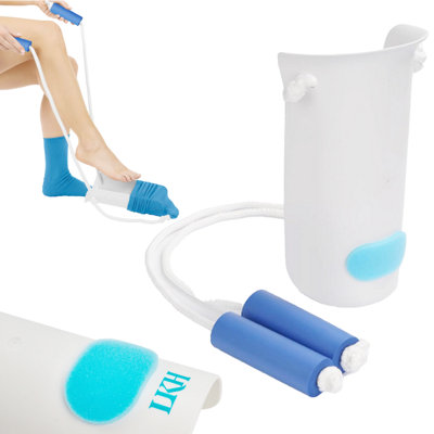 Sock Assist and Shoe Horn Set Easy Sock Aid Device & Adjustable Shoehorn for Seniors, Limited ...