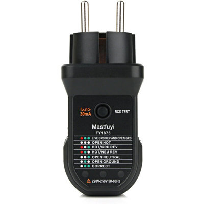 Socket Tester Advanced RCD Socket Tester Automatic Neutral Earth Wire ...