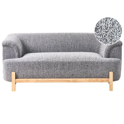 Sofa 2 Seater ALNOR Fabric Dark Grey