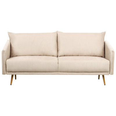 SOFA 3 SEATER MAURA VELVET BEIGE