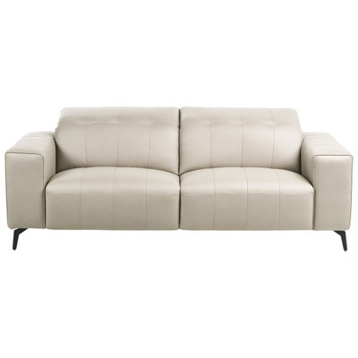 Sofa 3 Seater OMMEL Fabric Light Beige