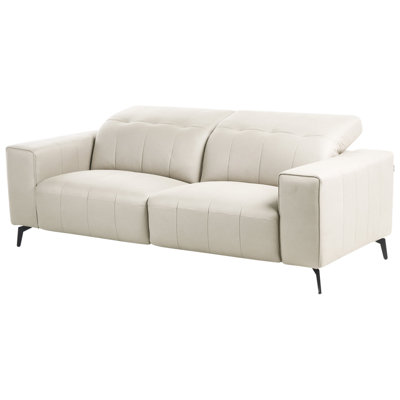 Sofa 3 Seater OMMEL Fabric Light Beige