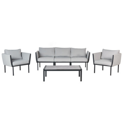 Sofa Set SKALA Metal Light Grey