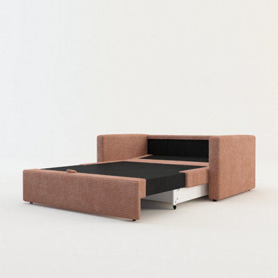 Sofi Two Seater Sofa Bed with Storage - Pink