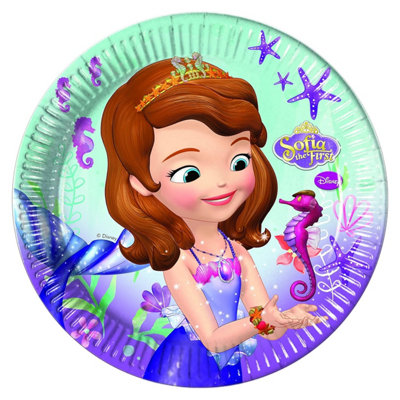 Sofia The First Paper Party Plates (Pack of 8) Multicoloured (One Size ...