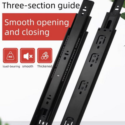 Soft Close Drawer Runners Drawer Slides 600mm Heavy Duty Draw Sliders ...