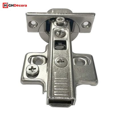 Soft Close Full Overlay Cabinet Door Hinges, 110 Degree, Nickel Plated ...