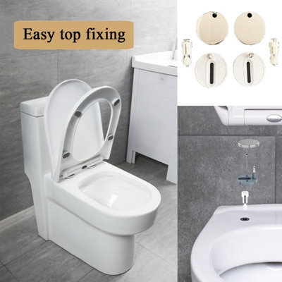 Soft Close Toilet Seat with Quick Release for Easy Clean